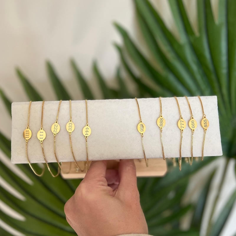 Number Bracelet - Etsy
