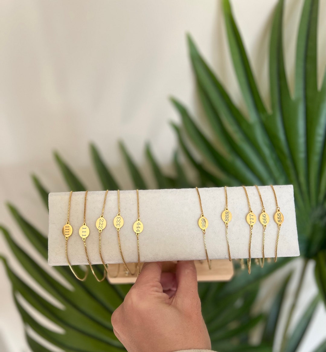 Angel Number Bracelet. Angel Number Jewelry, Adjustable Bracelets ...