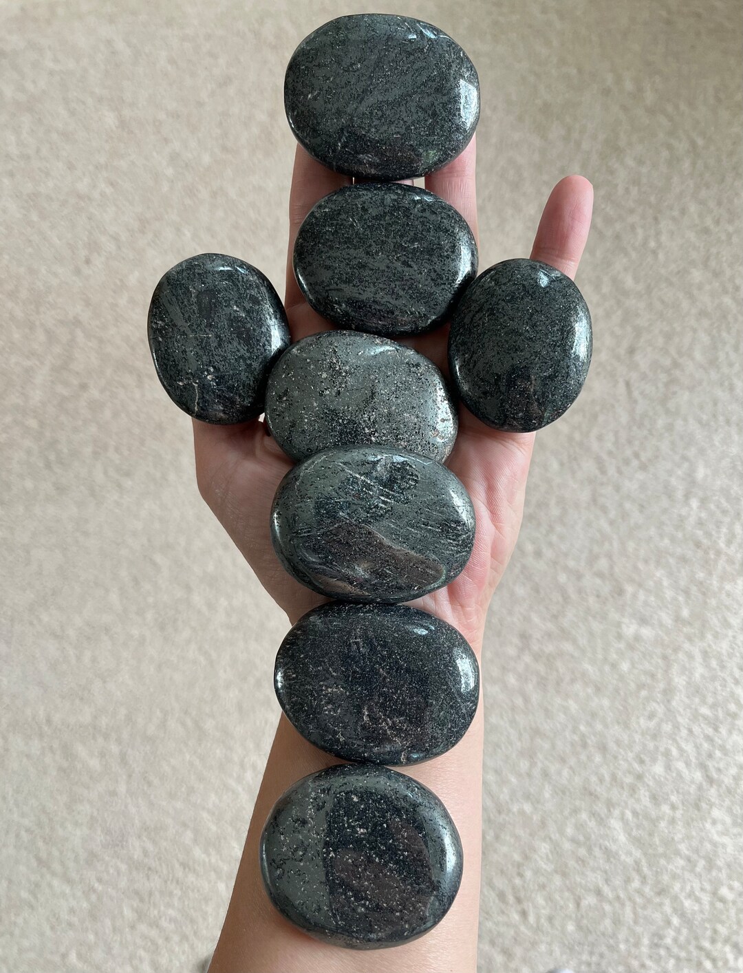 Hematite Palm Stones. Hematite Stones, Protection Stones, Meditation ...