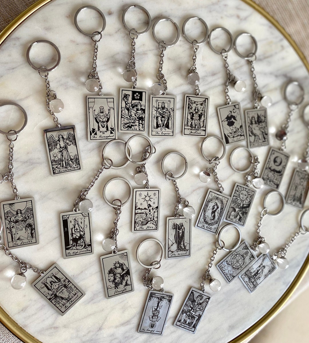 Tarot Keychains. Crystal Ball Keychains, Purse Accessories, Spiritual ...