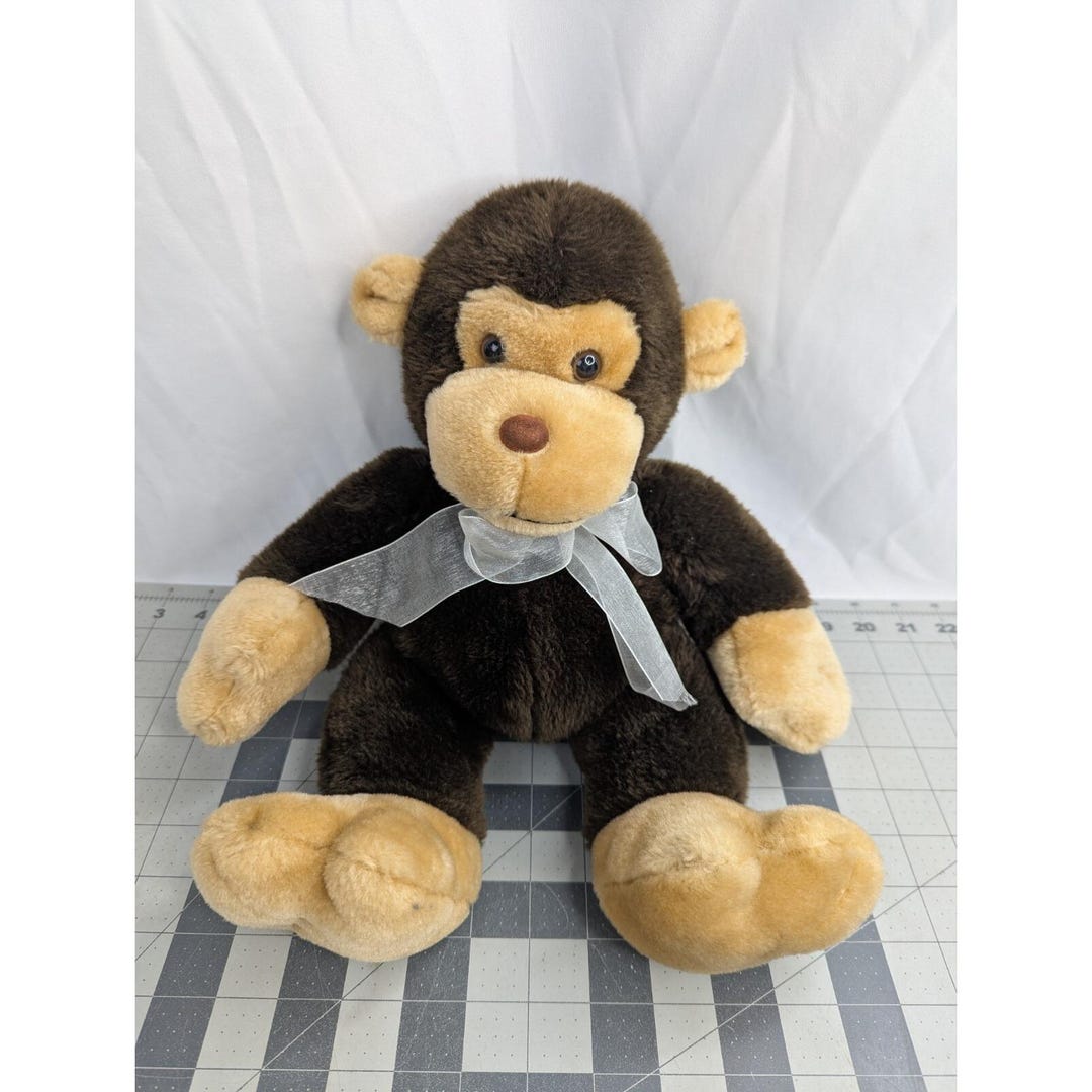 Kellytoy Brown Monkey Chimp Plush 15 Inch Stuffed Animal Toy - Etsy