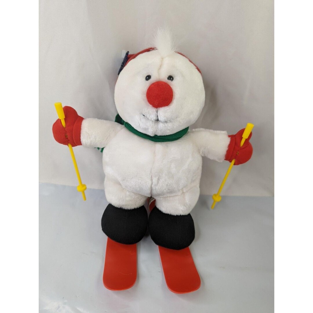 Applause Snowman Snowie on Ski Plush 10 Inch Stuffed Animal Toy - Etsy