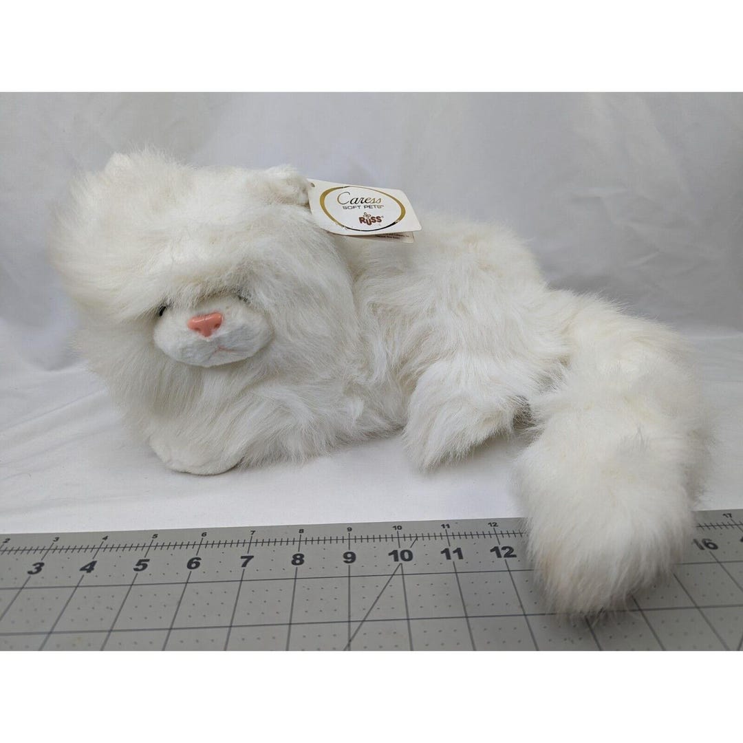 Russ Nikki White Cat Plush 12 Inch Caress Pets Stuffed Animal Toy - Etsy