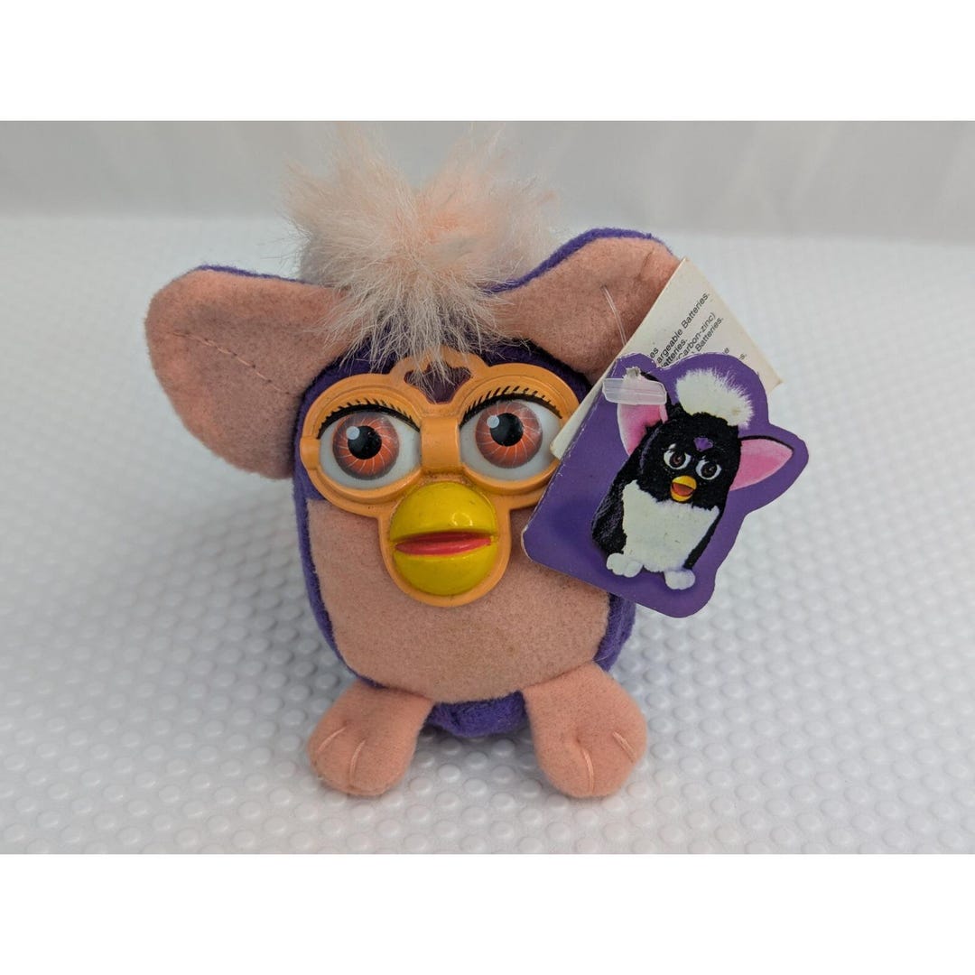 Tiger Mini Furbies Clip on Plush Furby Sounds Work 3 Inch 1999 Stuffed ...