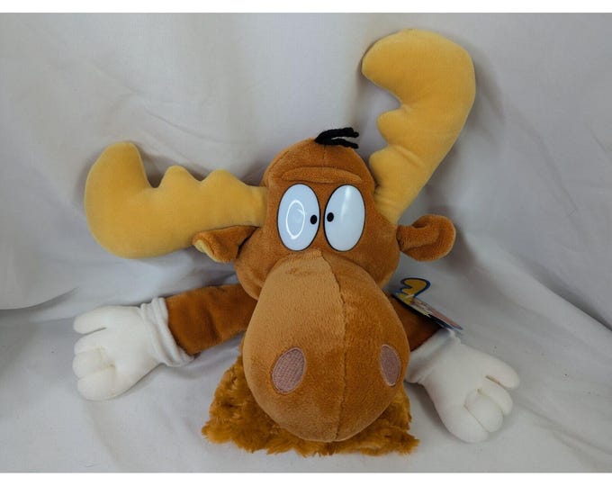 Aurora Rocky Bullwinkle Hand Puppet Plush 12 Inch 2003 Stuffed Animal ...