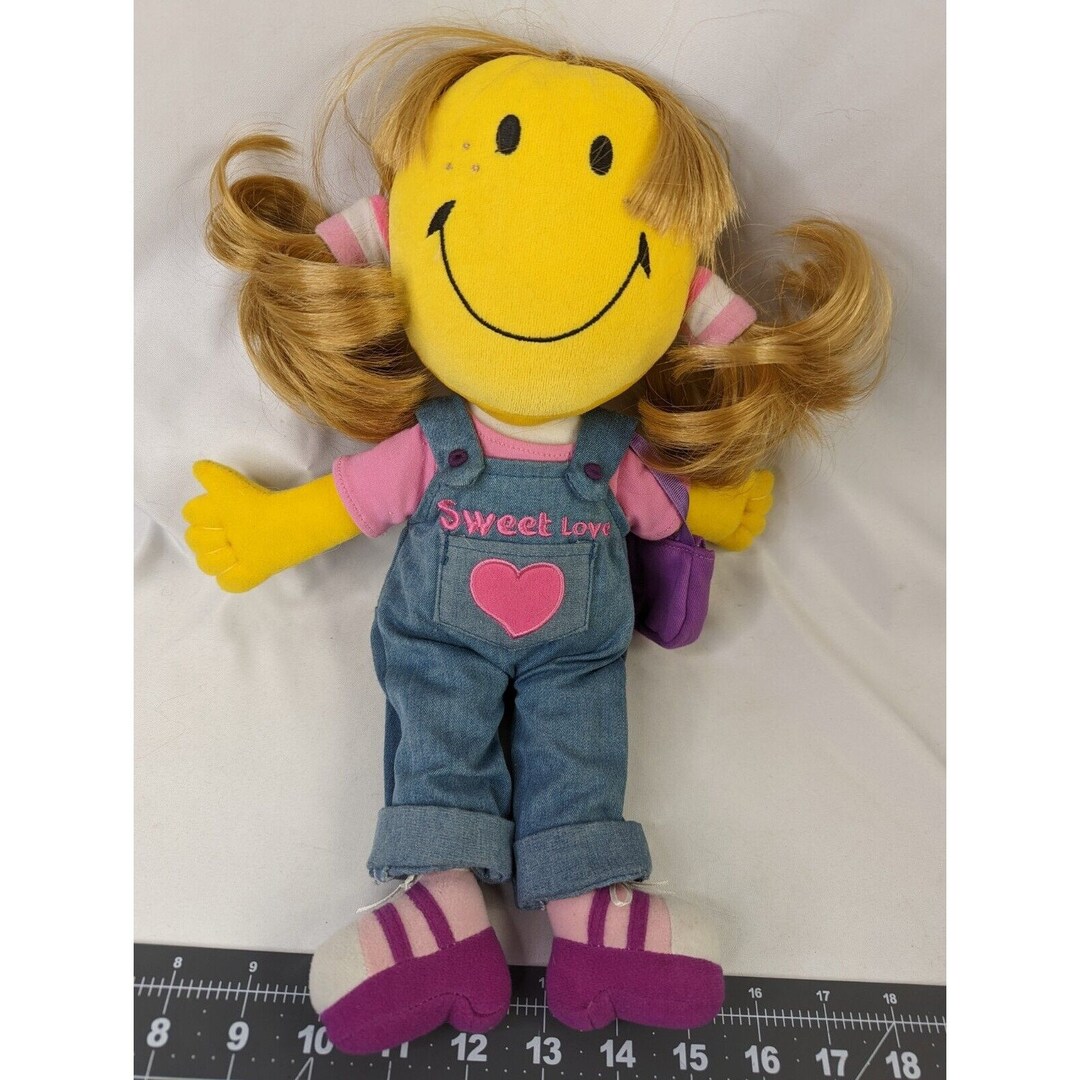 Smiley Girl Doll Plush 14 Sweet Love Denim Outfit - Etsy