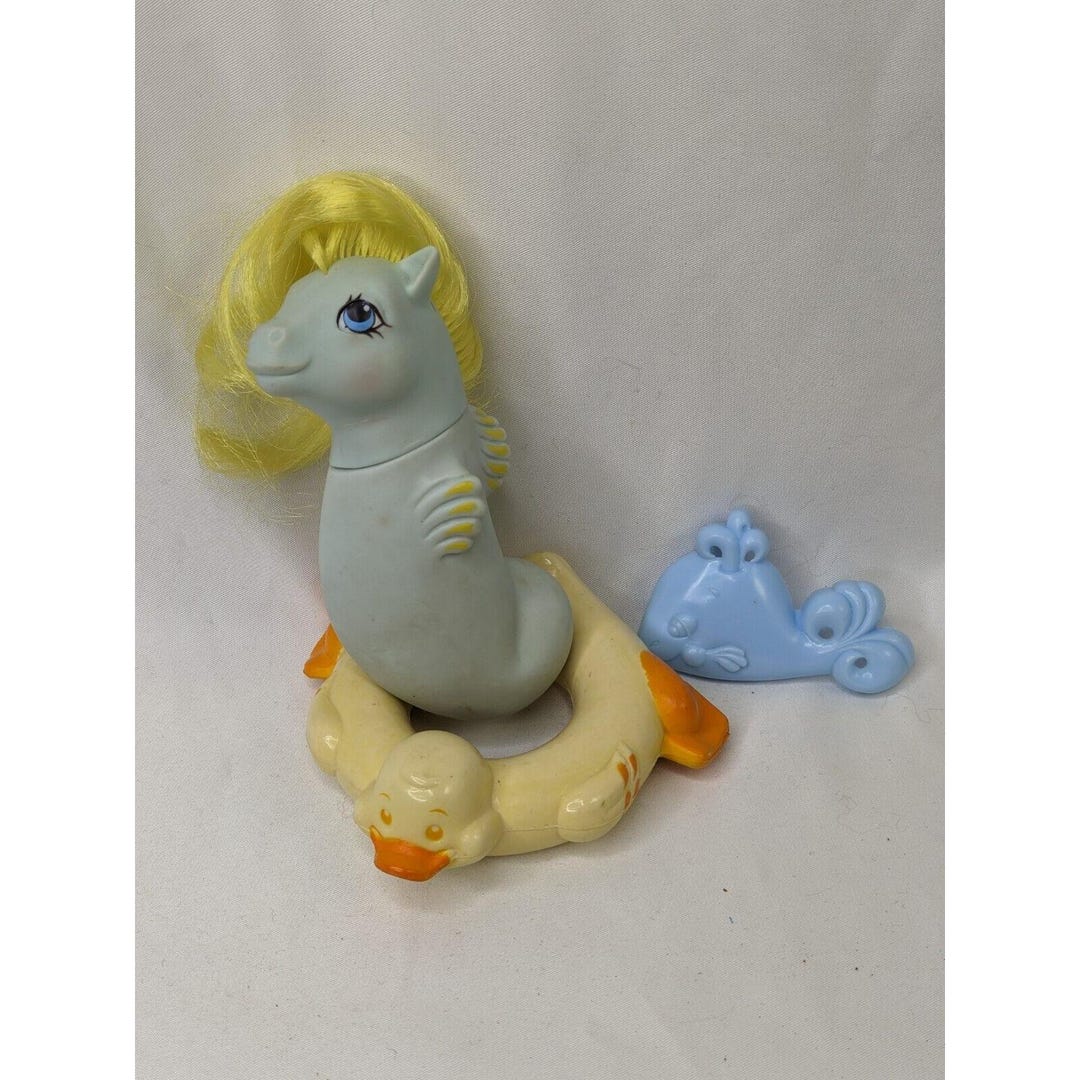 Vintage My Little Pony Baby Sea Tiny Bubbles Duck Floater Brush - Etsy