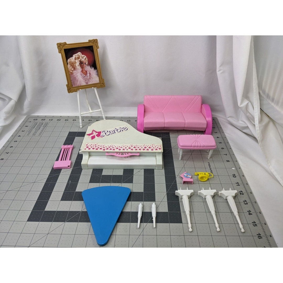 Mattel Barbie Grand Piano Sofa Table Framed Picture Lot - Etsy