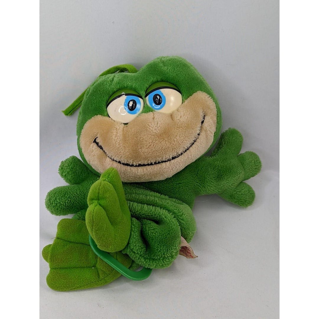 Dakin Green Frog Crib Plush Pull Musical 1987 Stuffed Animal Toy - Etsy