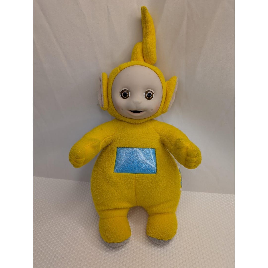 Playskool Teletubbies Laa Laa Plush 14 Inch 1998 Ragdoll Stuffed Animal ...