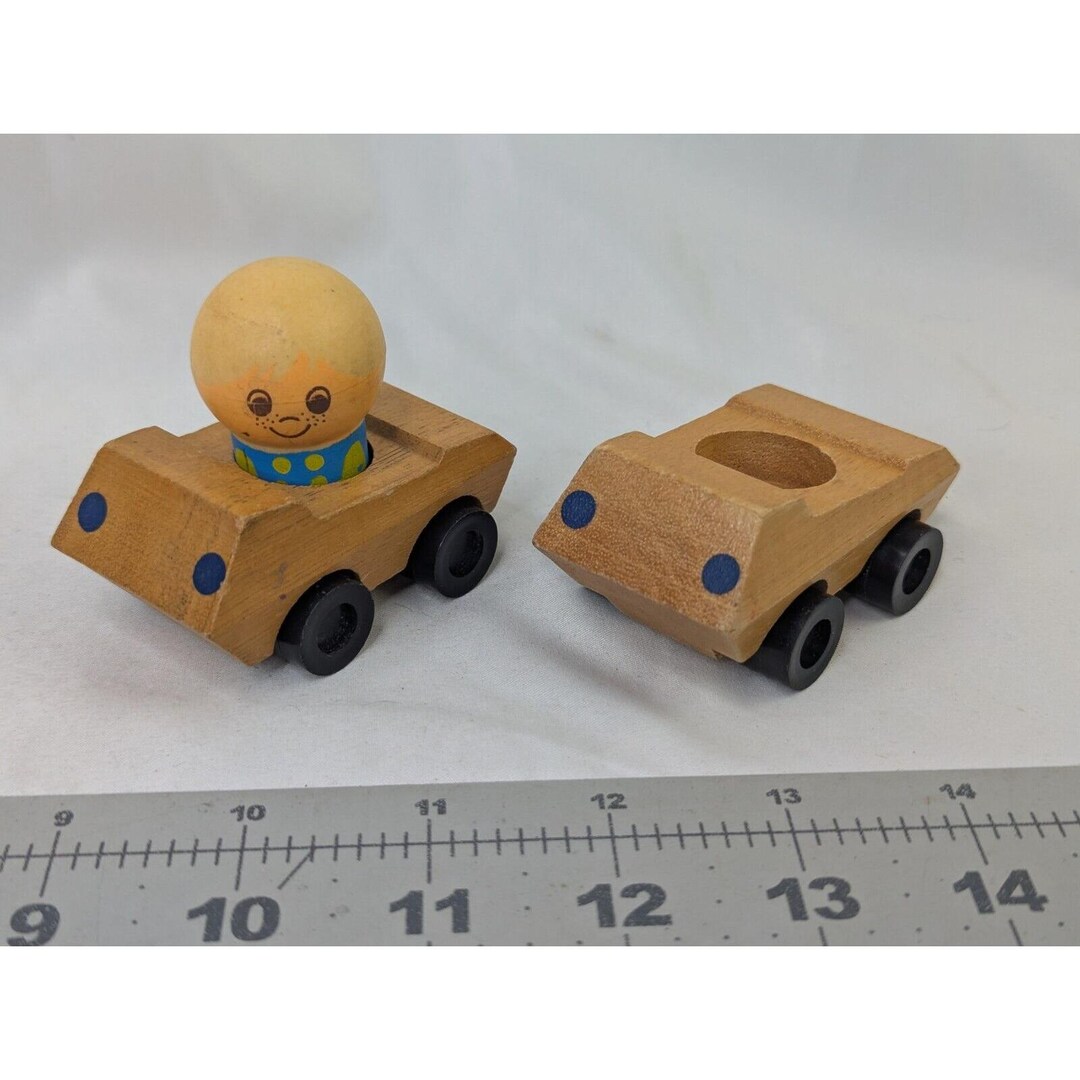 Mattel Putt Putt Wooden Car Figure Lot 1974 - Etsy
