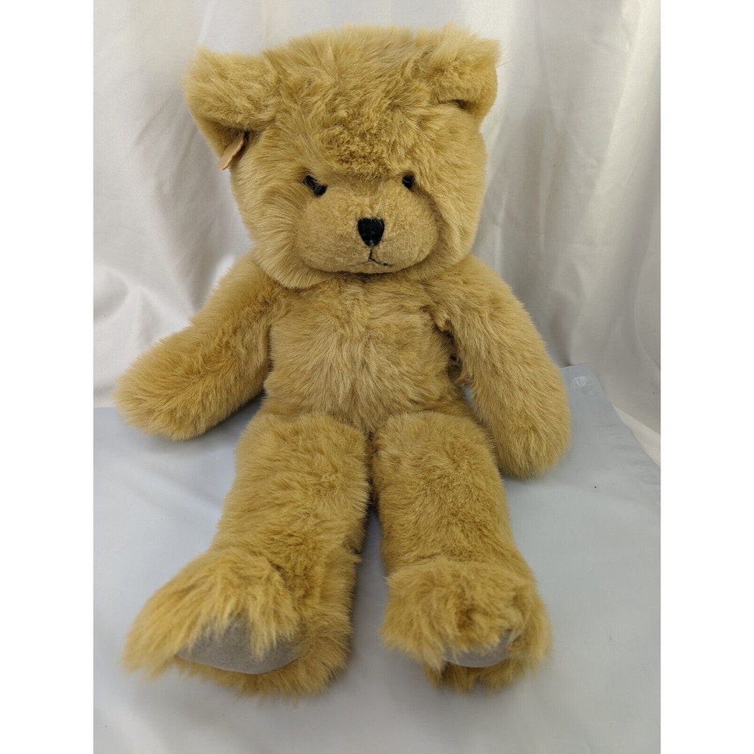 Applause Bravo Bear Biscuit Plush 21 1988 Tan Brown Stuffed Animal Toy ...