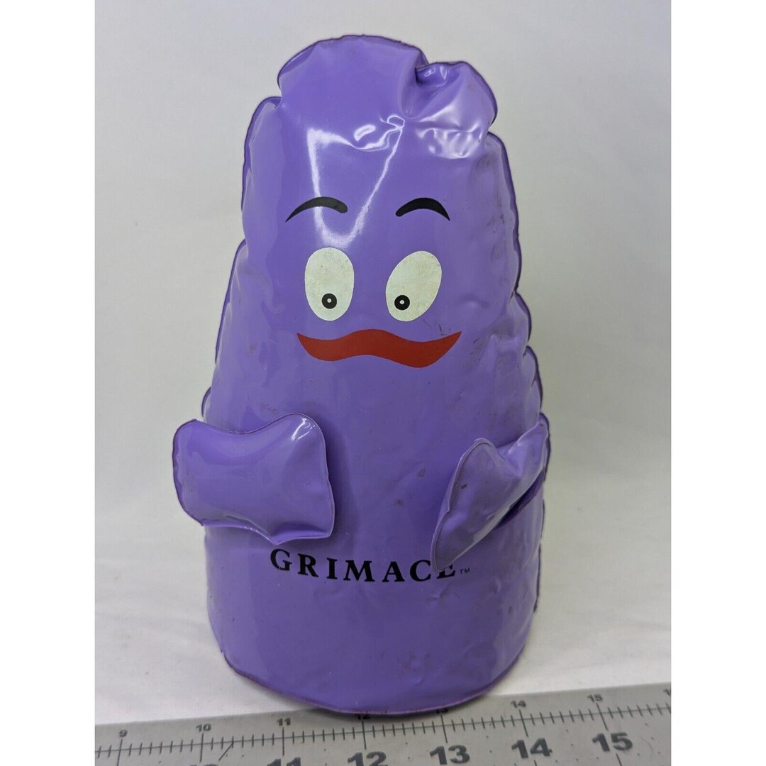 Mcdonalds Inflatable Grimace Toy 1978 8 Inch - Etsy