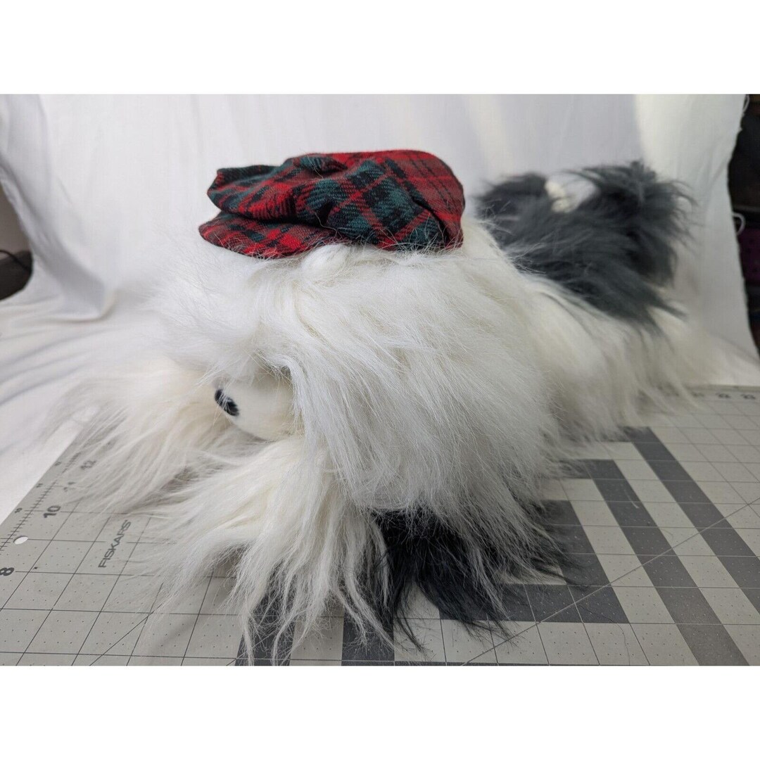 Sheepdog Plush Sheep Dog White Gray Beret 24 Inch MTY International ...