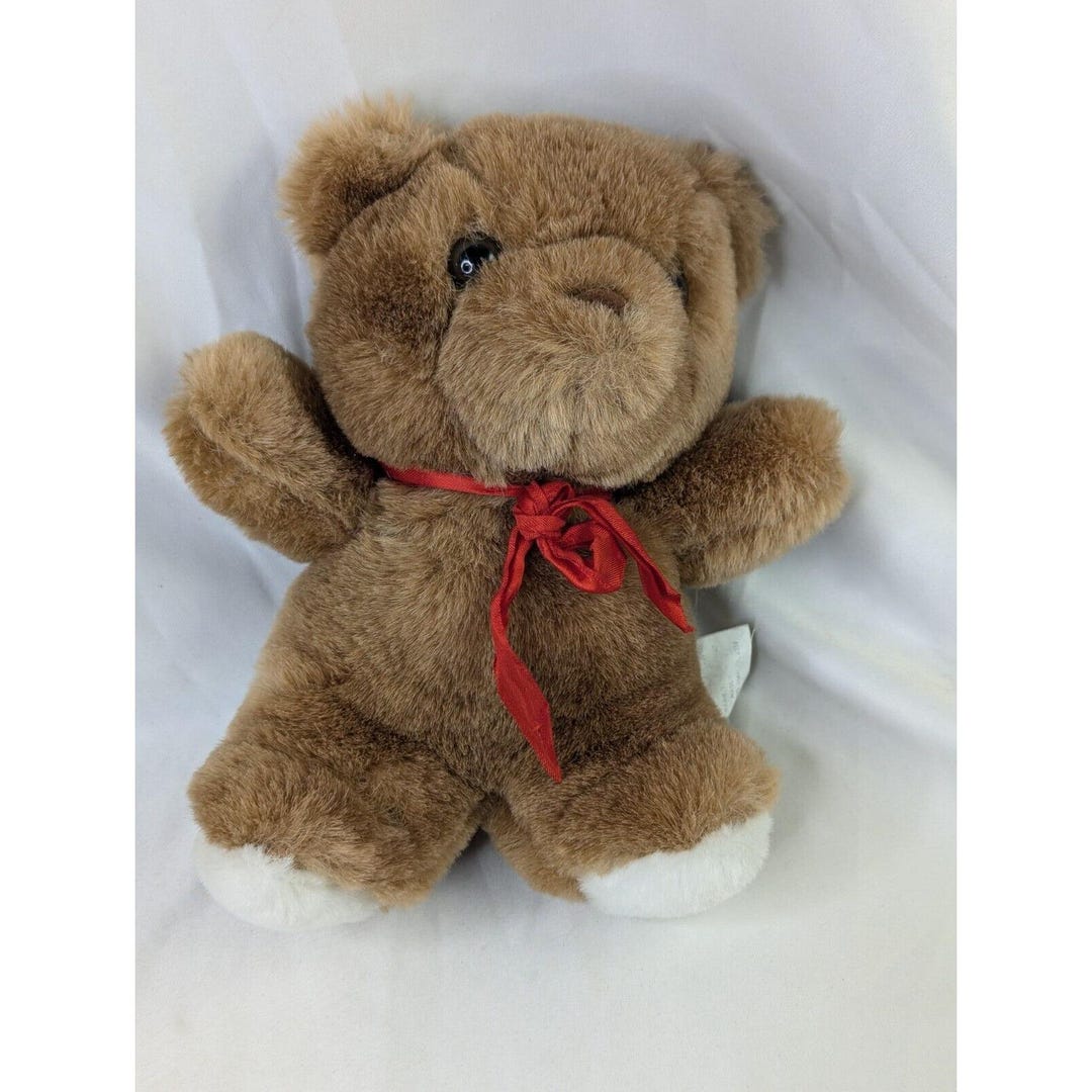 Walmart Brown Bear Plush 8 Inch White Feet Stuffed Animal Toy - Etsy