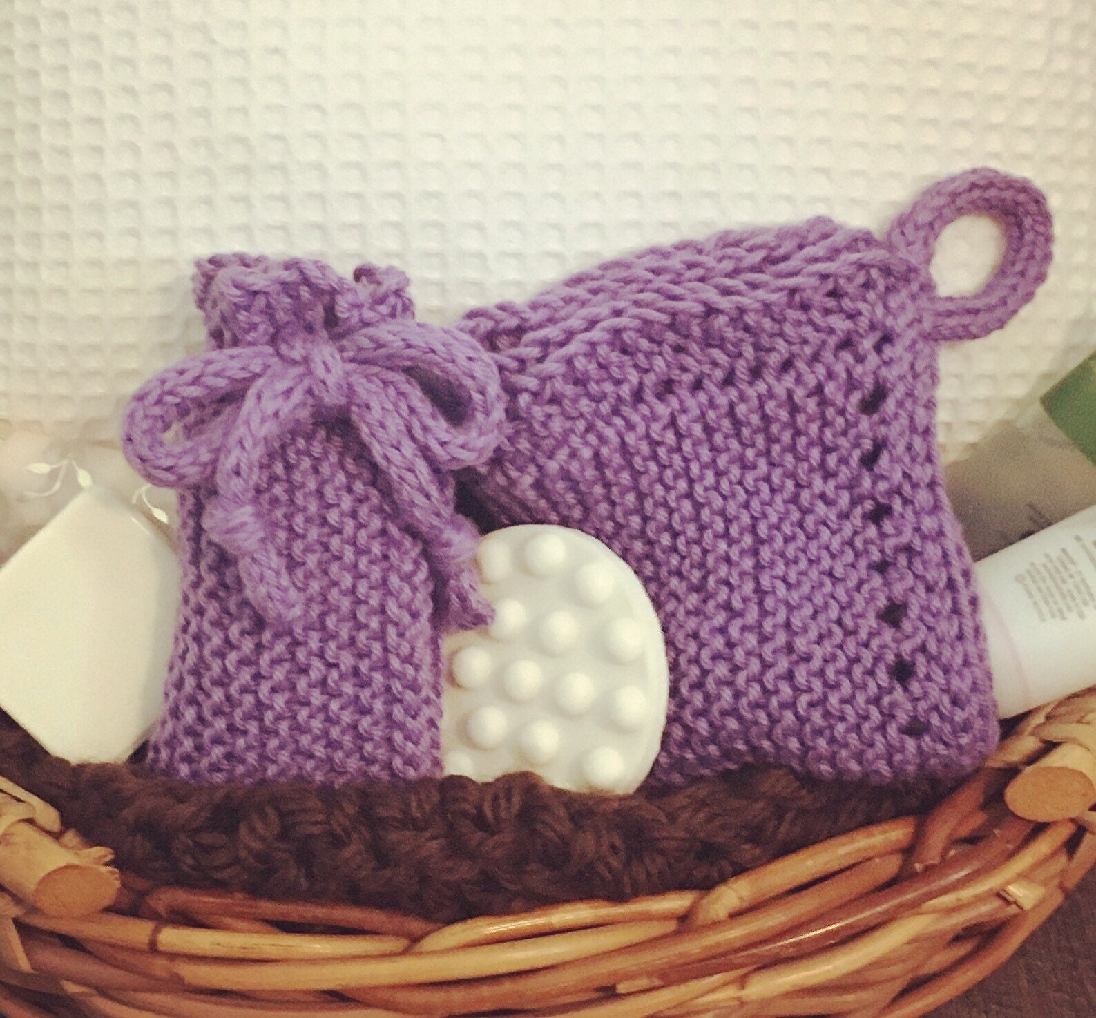 Knitted Bath Spa Gift Set Pattern Knit Wash Cloth Pattern | Etsy