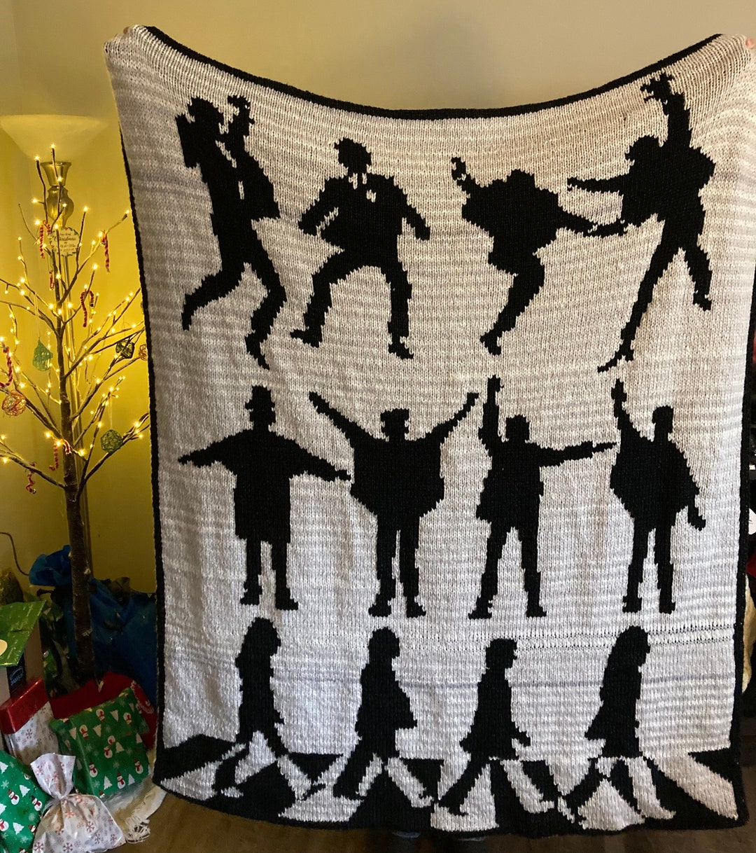The Beatles Double Knit Blanket Pattern, Reversible Double Knitting ...