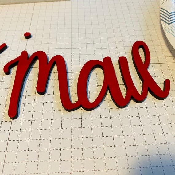 Embellishments Craft Supplies & Tools Materials laser Merry Mail SVG ...