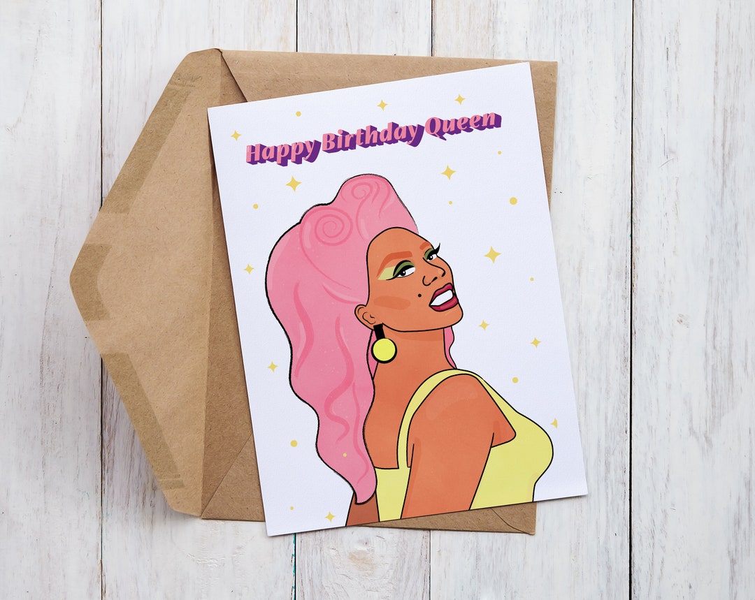 Rupaul Birthday Card Printable Happy Birthday Queen Last - Etsy