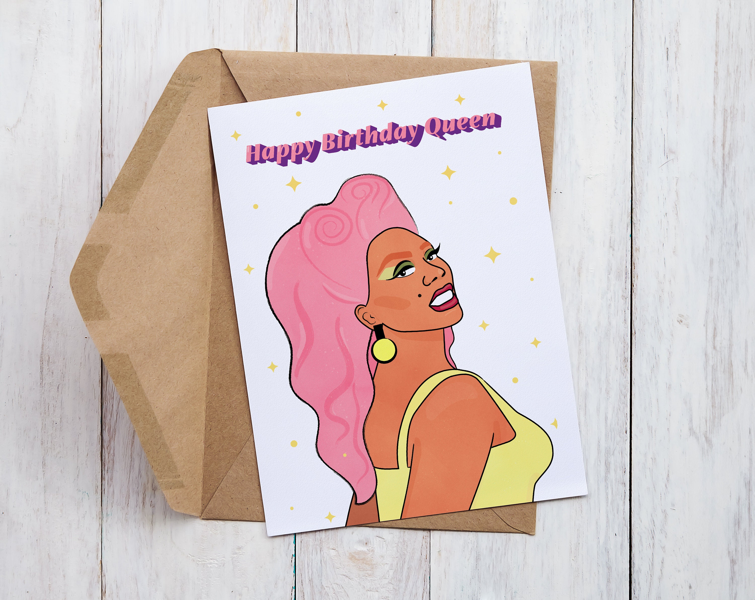 Rupaul Birthday Card Printable Happy Birthday Queen Last Minute Card ...