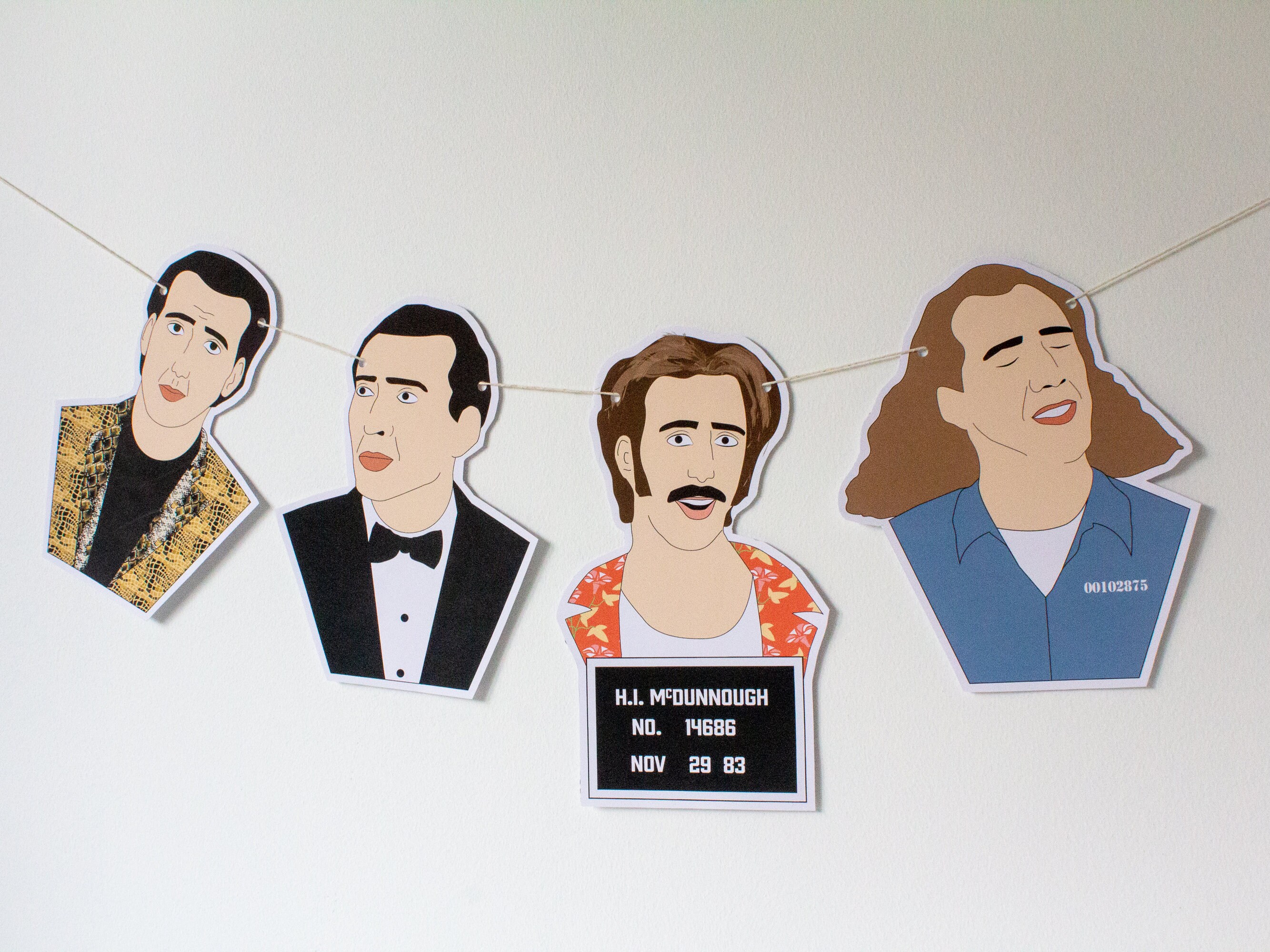Printable Nicolas Cage Banner | Iconic Wall Art | Party Garland - Etsy