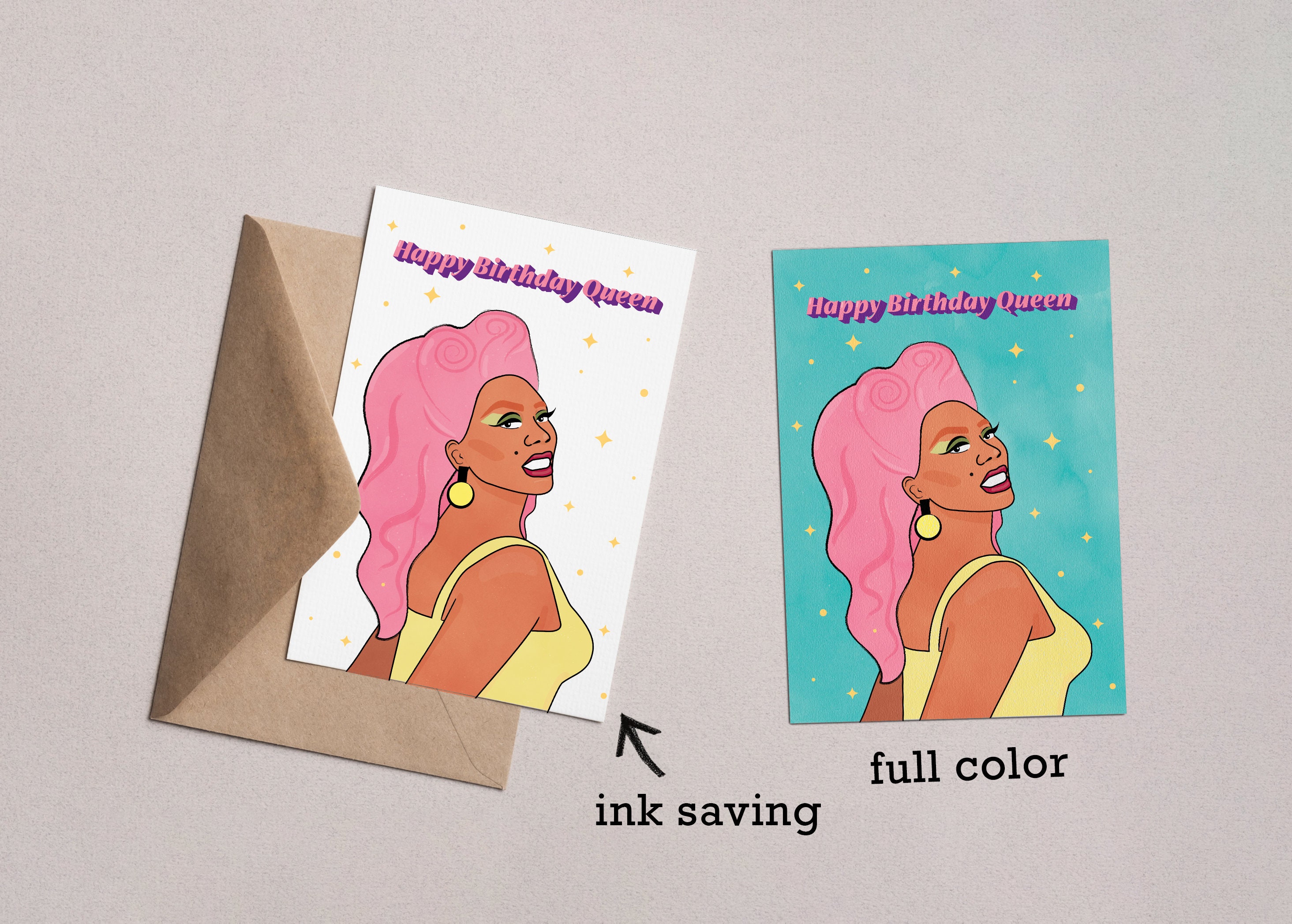 Rupaul Birthday Card Printable Happy Birthday Queen Last Minute Card ...