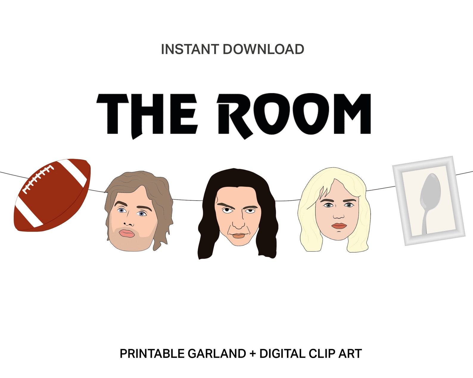 The Room Movie Printable Banner | PDF & Clip Art - Etsy