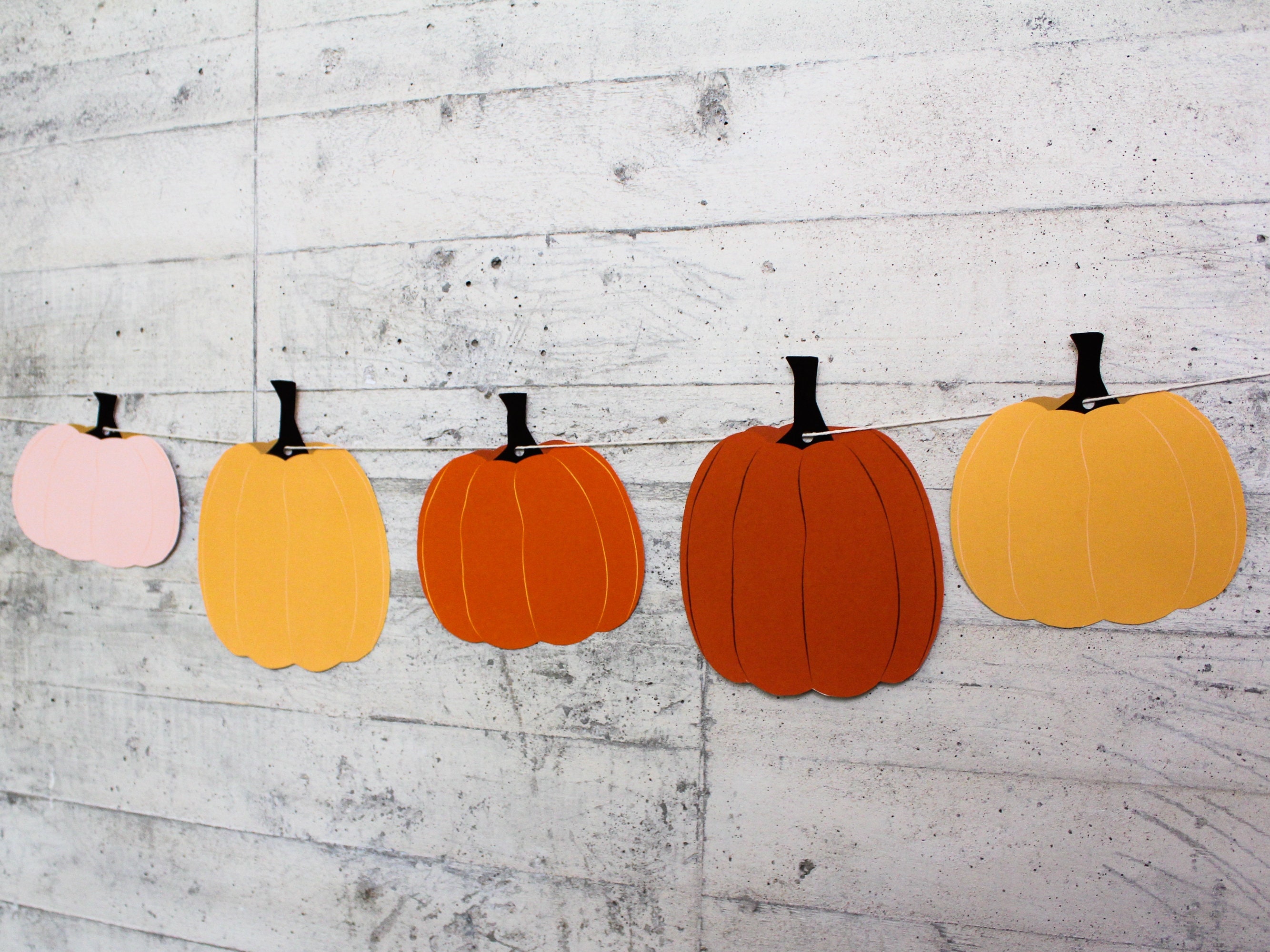 Printable Pumpkin Banner | Instant Download | DIY Autumn Decor - Etsy