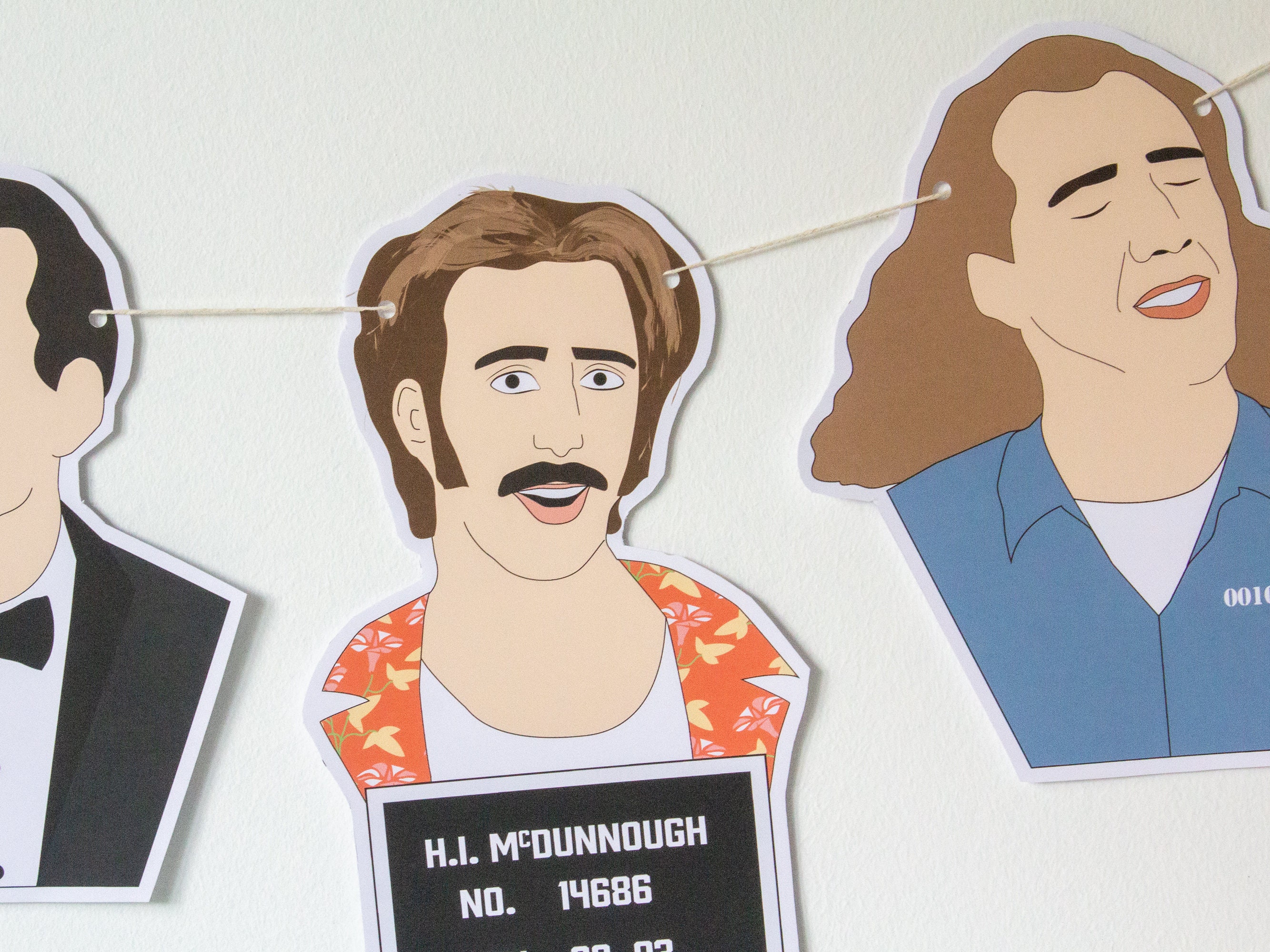 Printable Nicolas Cage Banner | Iconic Wall Art | Party Garland - Etsy