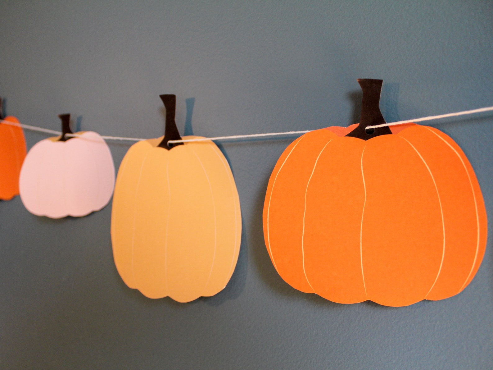 Printable Pumpkin Banner | Instant Download | DIY Autumn Decor - Etsy