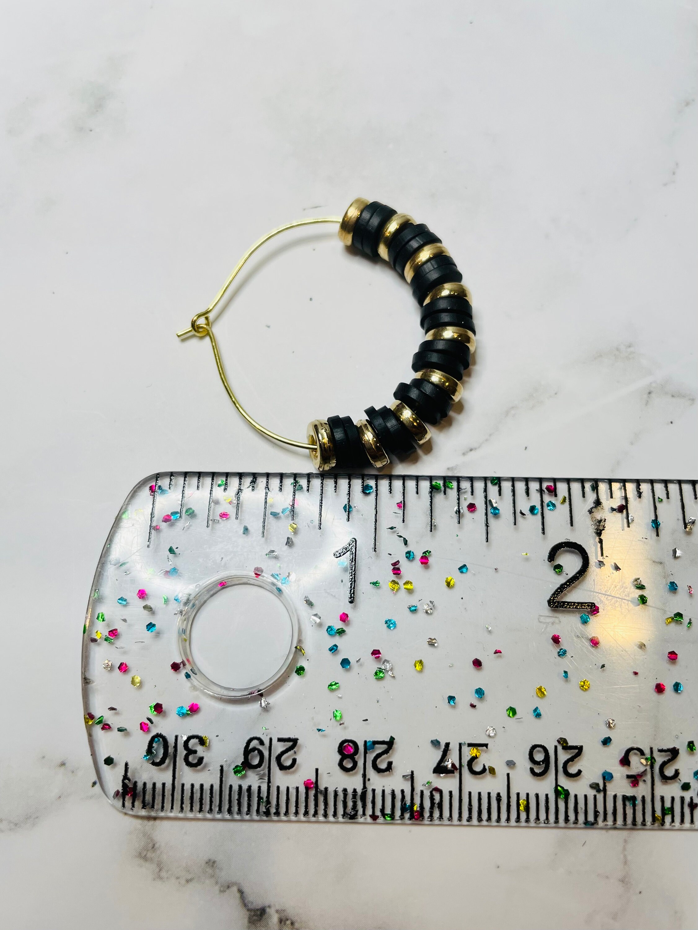 Heishi Bead Earing / Boho & Hippie/ Hoop Earing/ Dangle Earring ...