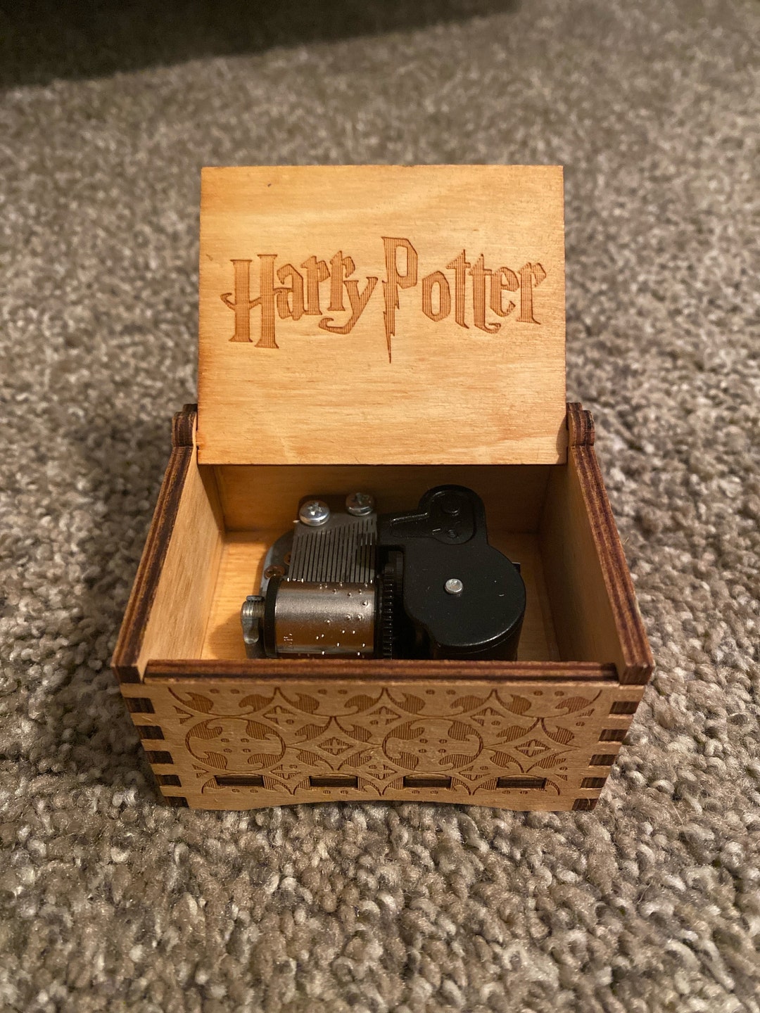 Handmade Wooden Music Boxes Hedwig/harrypotter Theme Song - Etsy