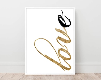 Heart Red Text, Love Sign, Cute Love Posters, Love Sign, Quote Wall Art ...