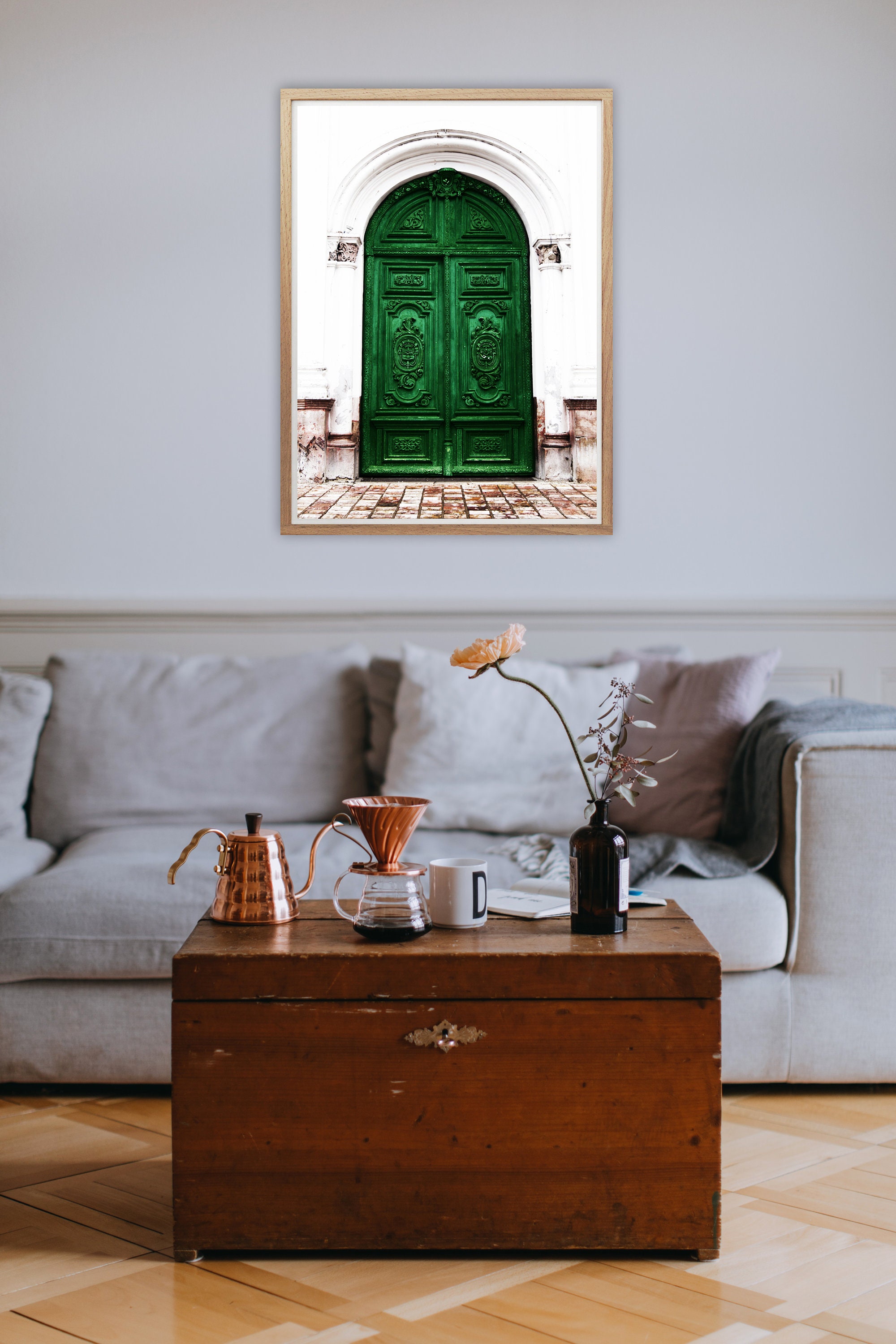 Green Door Print Architecture Wall Art Green Door Poster - Etsy Canada