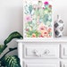 Watercolor Cactus Print, Cacti Wall Art, Flowers Printable Art ...