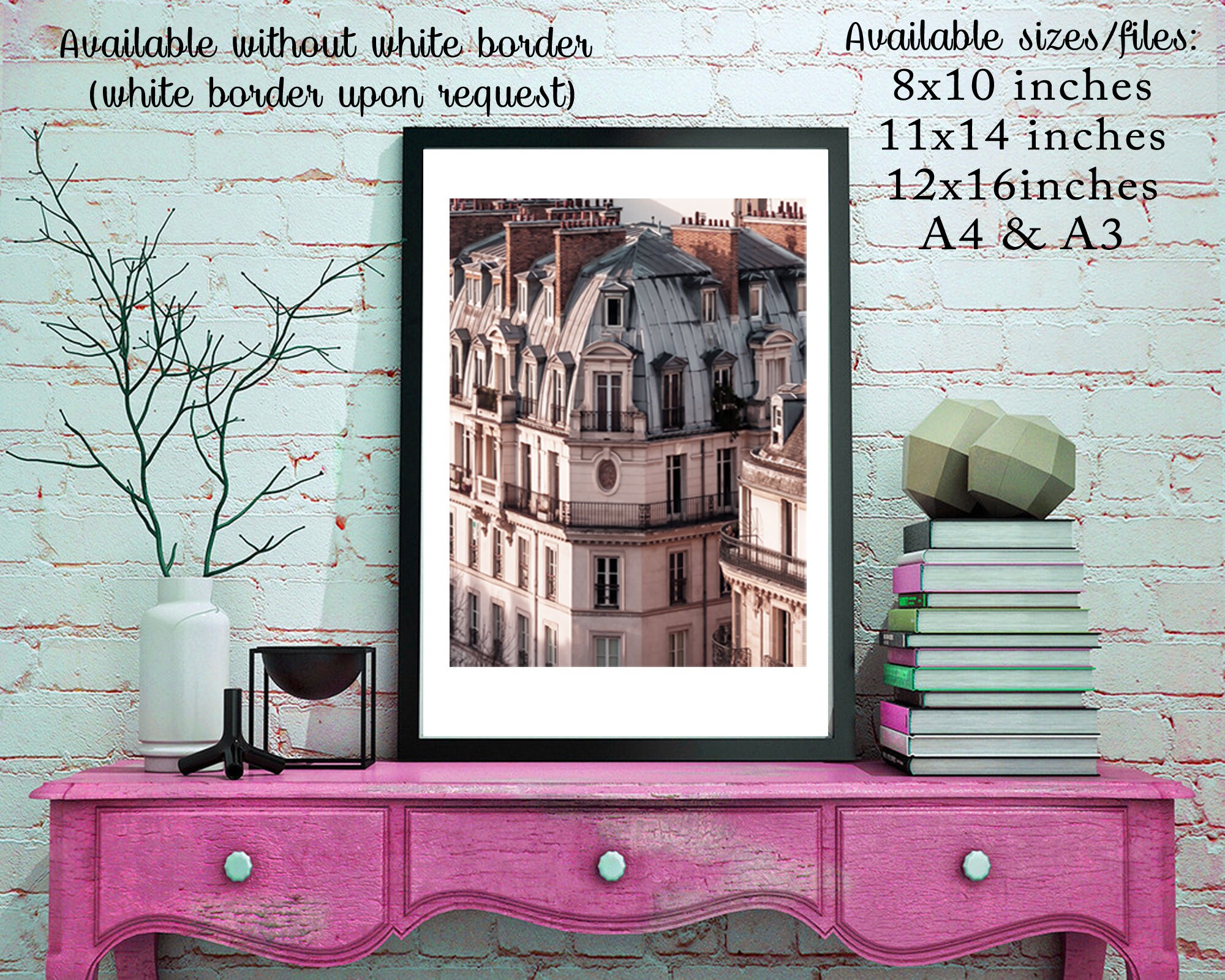 Paris Print Pink Building Wall Art Blush Pink Print Paris - Etsy
