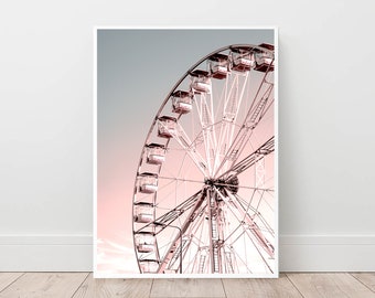 Ferris Wheel Print - Etsy