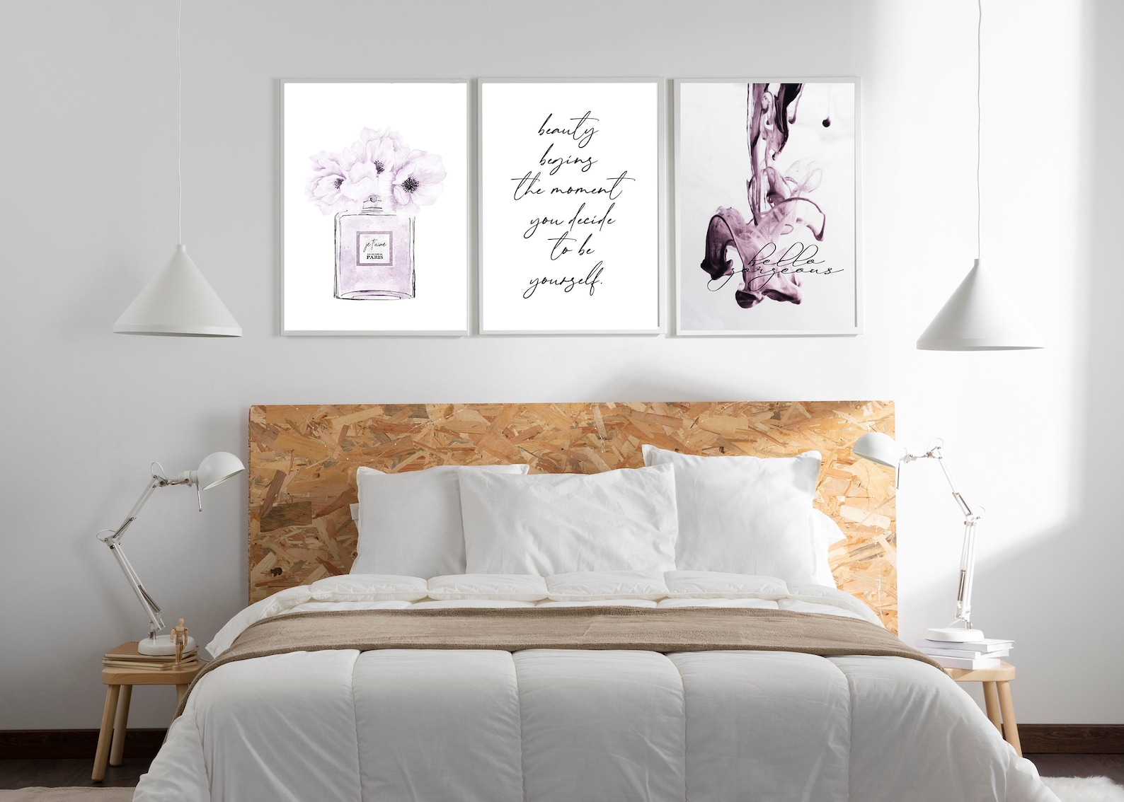 Perfume Print, Purple Peonies Poster, Fashion Prints, Beauty Begins ...