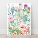 Watercolor Cactus Print, Cacti Wall Art, Flowers Printable Art ...