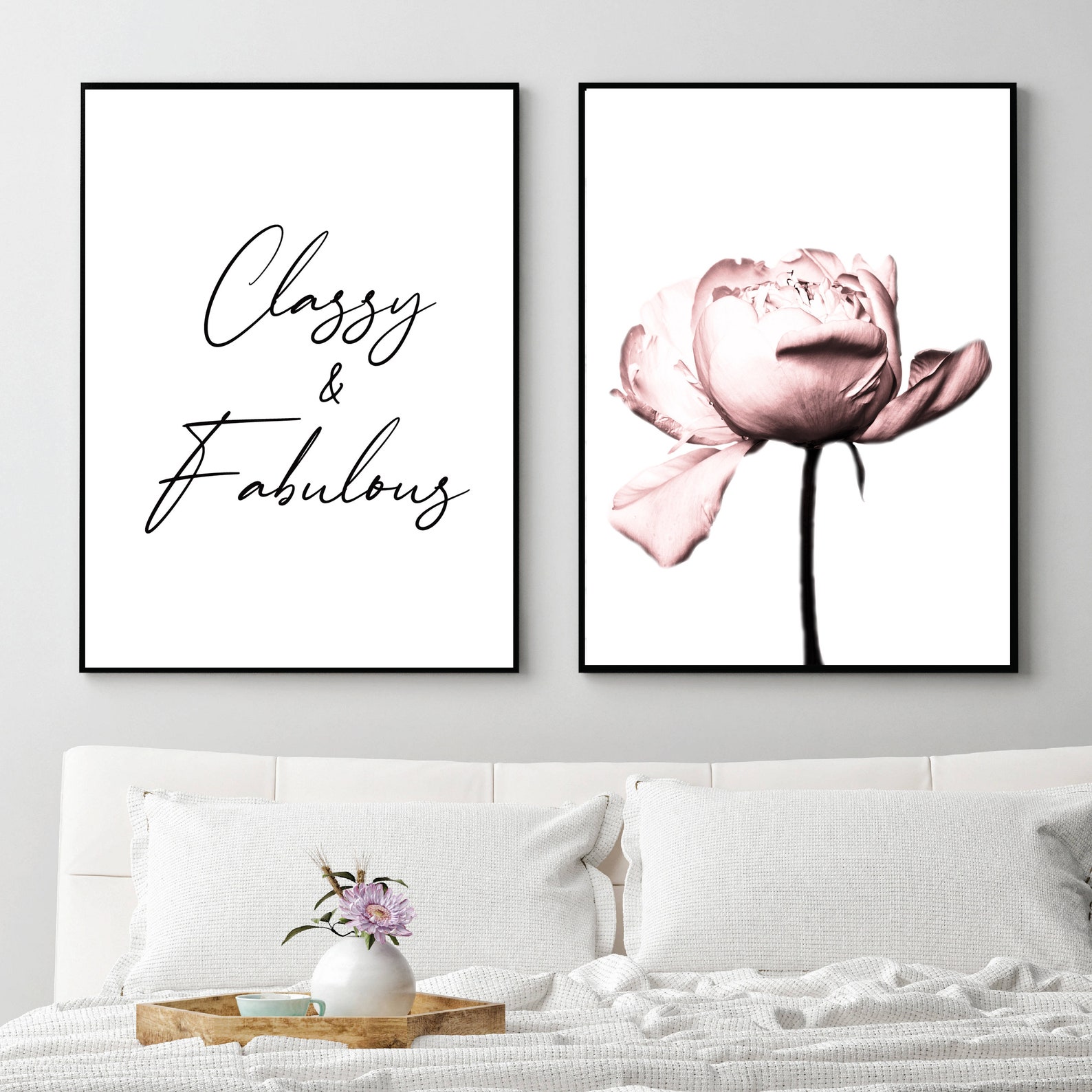 Classy and Fabulous Print Fashion Printable Art Peony Wall - Etsy Canada