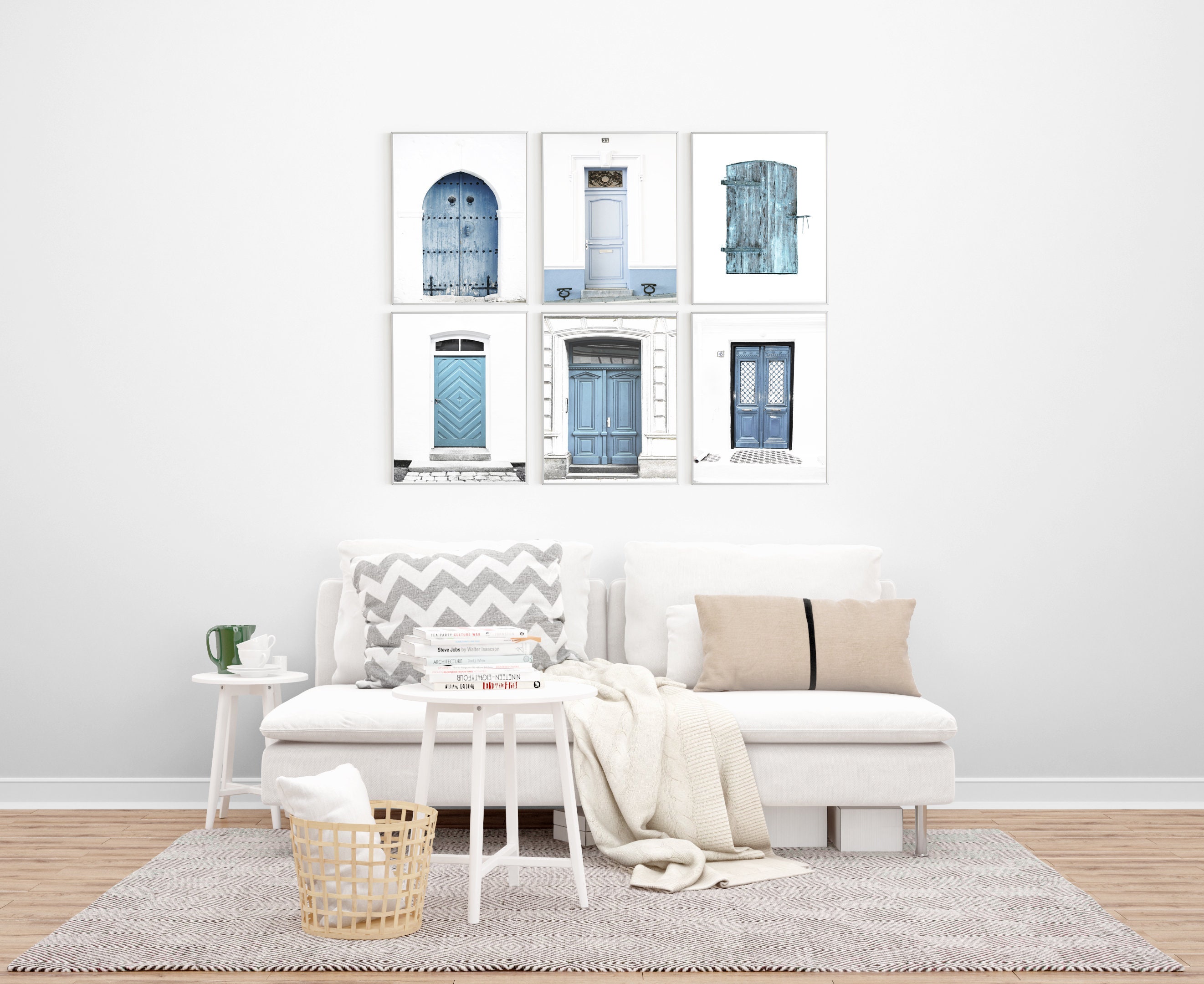 Light Blue Doors Wall Art Door Print Set of 6 Prints Window - Etsy