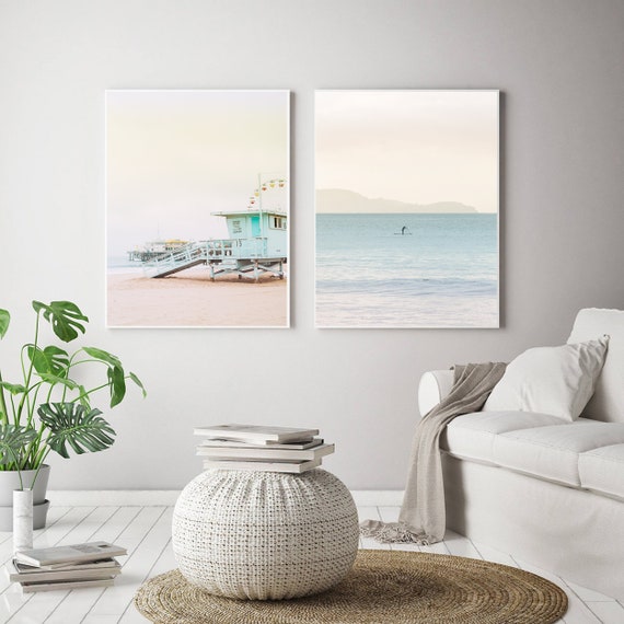 Path to Ocean Poster Beach Wall Decor Set of 2 Posters Set of 2 Wall ...
