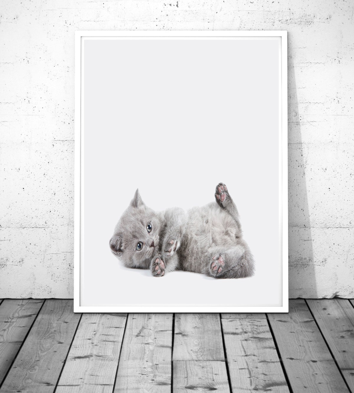 Set of 4 Cat Prints Nursery Wall Art Kitties Printable Art | Etsy