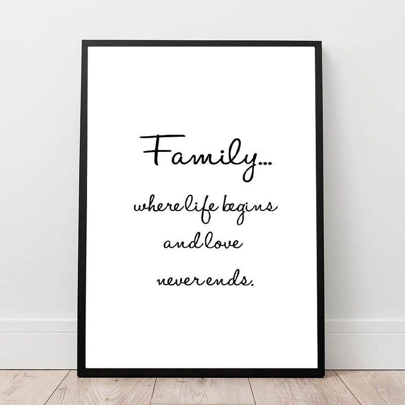 Family Quote Print - Etsy