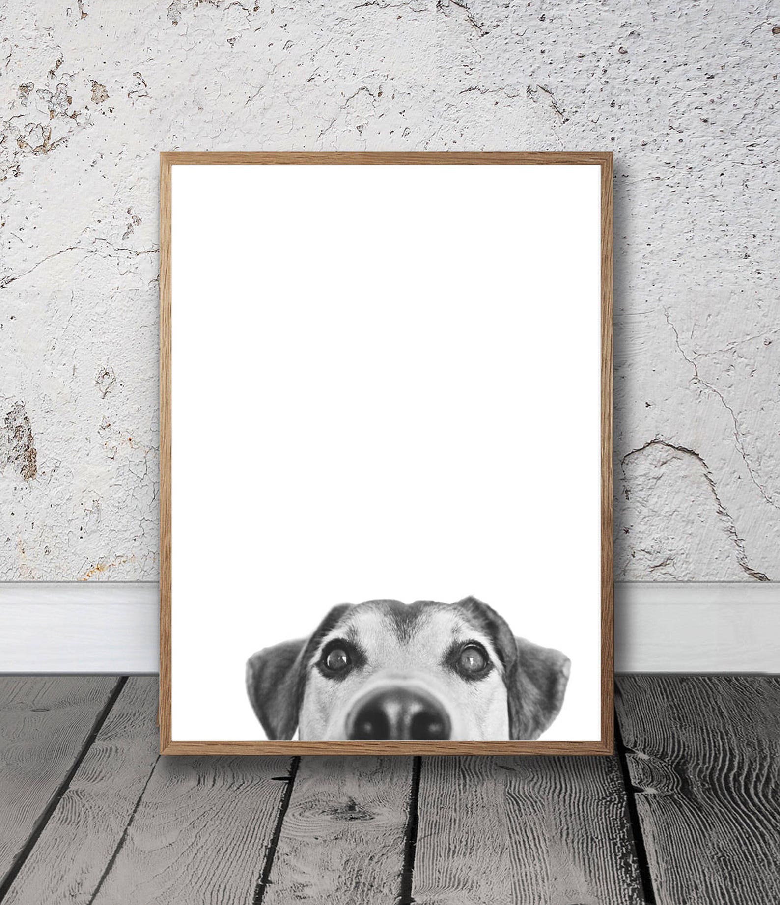 Dog Print Dog Wall Art Animal Poster Minimal Wall Decor | Etsy