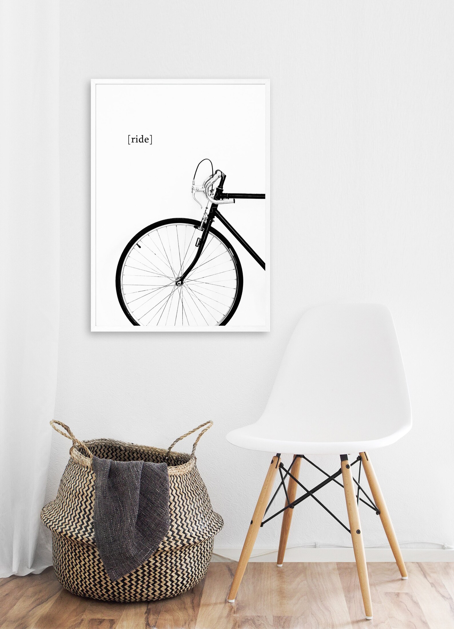 Bike Print Bicycle Poster Cycling Wall Art Minimal Wall - Etsy