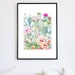 Watercolor Cactus Print, Cacti Wall Art, Flowers Printable Art ...