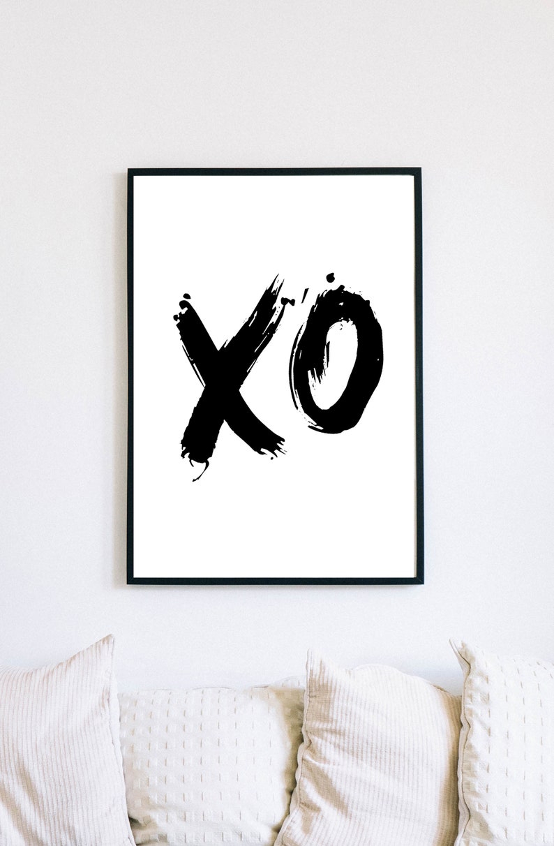 Xo Print Xoxo Printable Instant Download Printable Art | Etsy