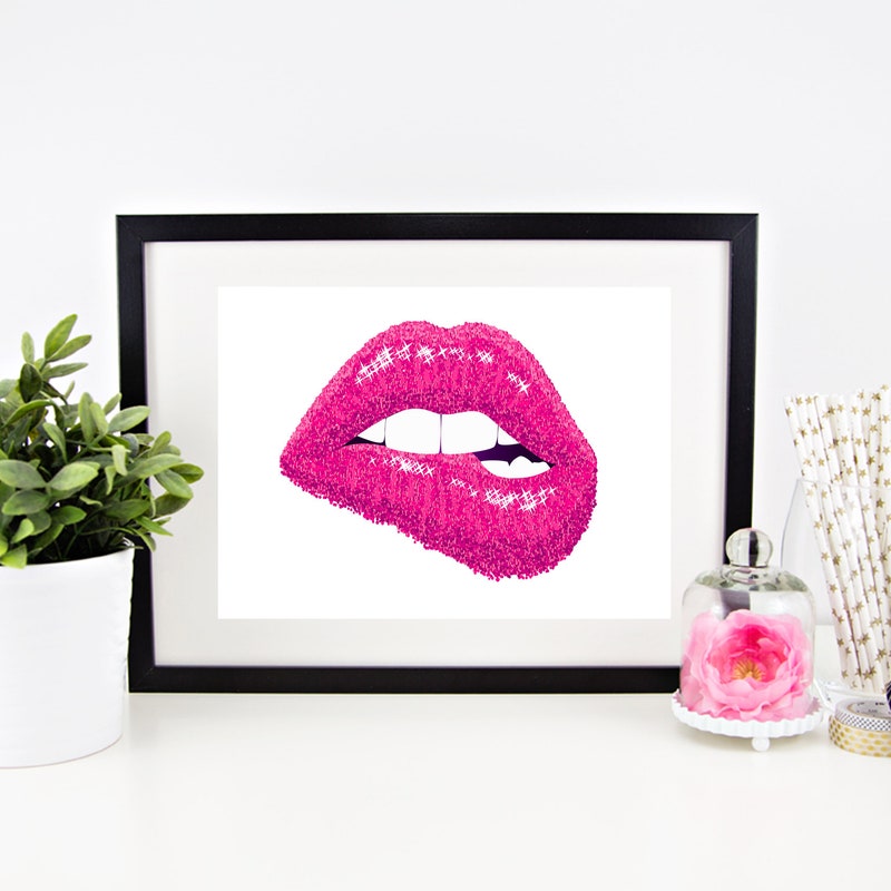 Lips Poster - Etsy