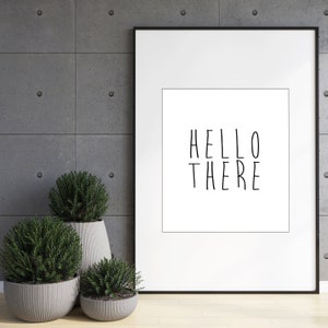 Hello There Print, Quote Poster, Bathroom Print, Kids Bathroom ...